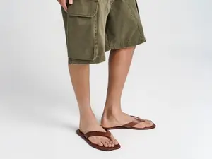 J.W.ANDERSON Leather Leaf Slides