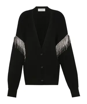 Sportmax Oversized Pure Wool Cardigan - Black