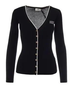 Elisabetta Franchi Rib Knit Cardigan