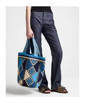 J.W.ANDERSON Pattern-intarsia Knitted Tote Bag