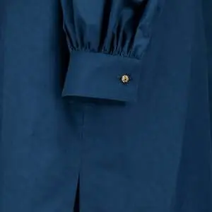 Max Mara Gathered Poplin Shirt Dress