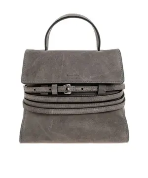 Moschino Suede Handbag - Grey