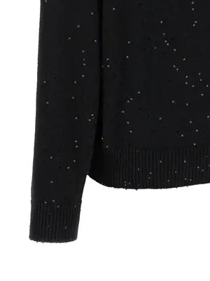 Brunello Cucinelli V-neck Sequin Embellished Sweater