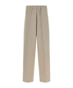 Fabiana Filippi Elastic-waist Casual Trousers - Beige