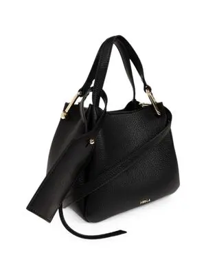 Furla Mini Nuvola Grained Leather Tote Bag