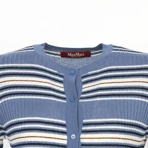 Max Mara Long-sleeve Striped Knit Top - Blue