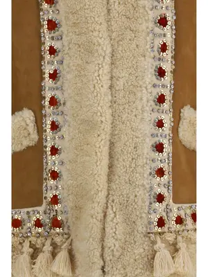 Valentino Garavani Sleeveless Vest With Embellishments And Fringe