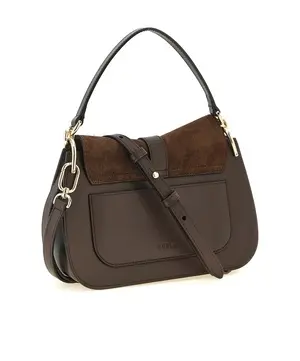 Furla Suede Shoulder Bag