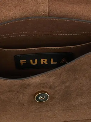 Furla Suede Shoulder Bag