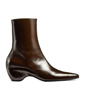 Khaite Pointed-toe Ankle Boots - No