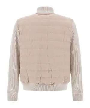 Herno Resort Jacket In Wool-blend Melange Flannel