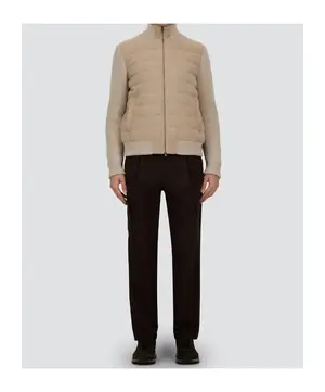 Herno Resort Jacket In Wool-blend Melange Flannel