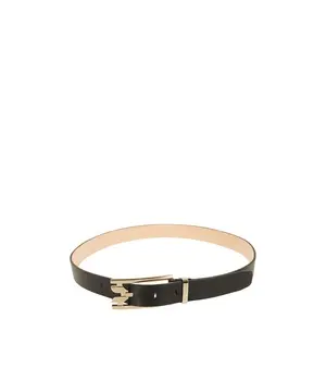 Victoria Beckham Dorian Pin-buckle Belt - Black