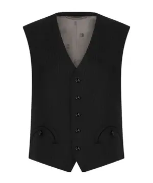 BLAZÉ MILANO V-neck Vest - Black