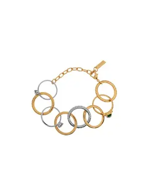 Moschino Embellished Ring Bracelet - Gold