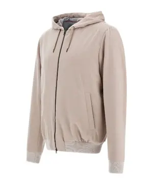 Herno Resort Jacket In Wool-blend Melange Flannel