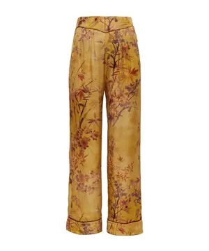 FORTE_FORTE Patterned Casual Pants