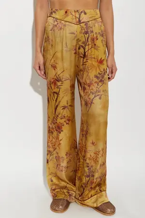 FORTE_FORTE Patterned Casual Pants