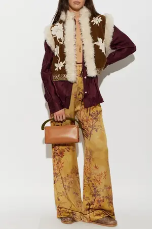 FORTE_FORTE Patterned Casual Pants