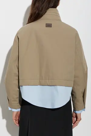 Moschino Stand-up Collar Zip-up Jacket