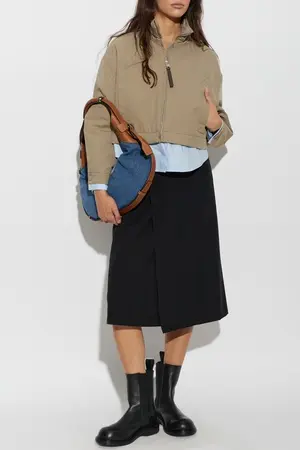 Moschino Stand-up Collar Zip-up Jacket