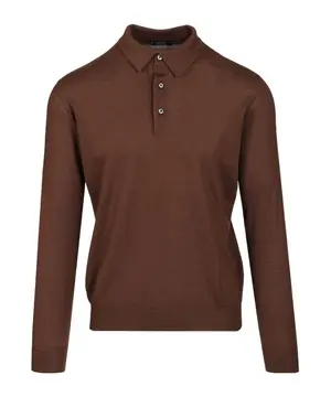 Fedeli Long-sleeved Sweater - Brown