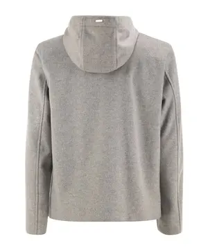 Herno Wool-effect Hooded Jacket