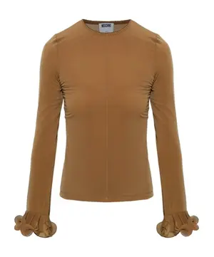 Moschino Long-sleeved T-shirt - Brown