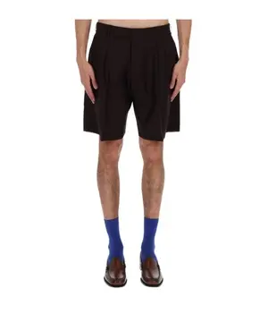 Paul Smith Pleated Linen Shorts