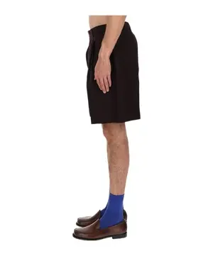 Paul Smith Pleated Linen Shorts