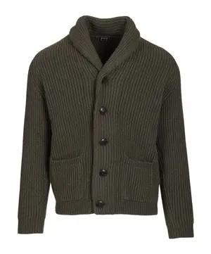 Fedeli Long-sleeve Cardigan - Green