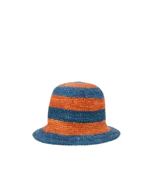 Paul Smith Striped Raffia Bucket Hat