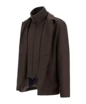 Herno Resort Blazer In Cashmere And Silk