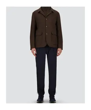 Herno Resort Blazer In Cashmere And Silk