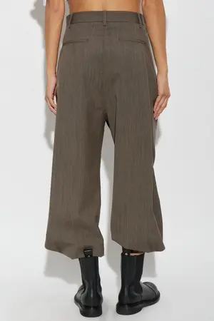 Moschino Pleated Trousers With Belt Loops
