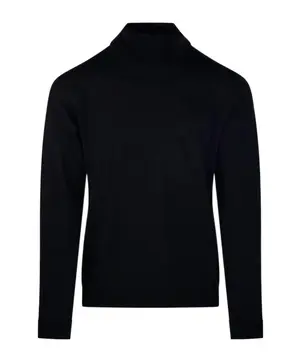 ROBERTO COLLINA Mock-neck Sweater - Black