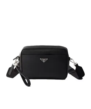 Prada Zippered Shoulder Bag - Black