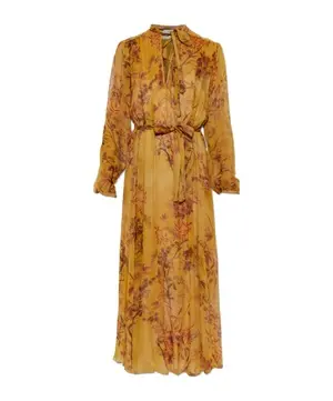 FORTE_FORTE Long-sleeved Dress - Yellow