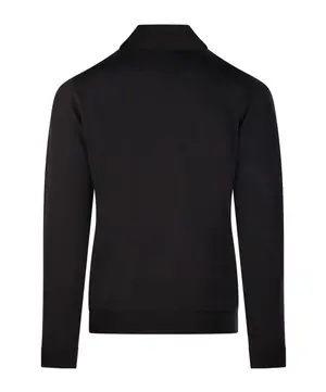ROBERTO COLLINA Mock-neck Fine-knit Sweater