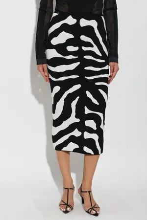 Moschino Patterned Pencil Skirt
