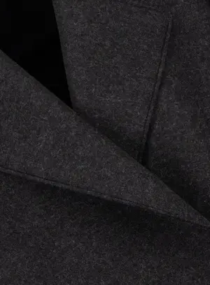 Harris Wharf London Long Oversized Coat In Pressed Wool
