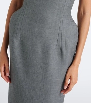 Magda Butrym Wool Bustier Dress