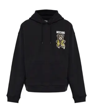 Moschino Long-sleeve Hooded Sweatshirt - Black