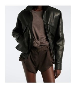 Magda Butrym Leather Blouson Jacket