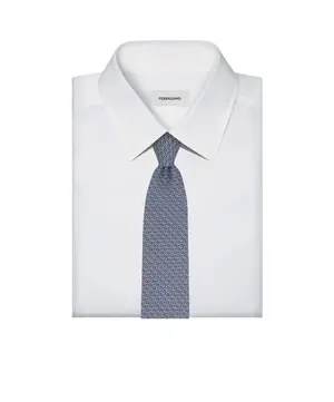 FERRAGAMO Gancini Circular Print Tie