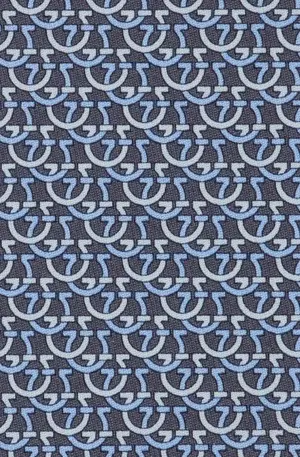 FERRAGAMO Gancini Circular Print Tie