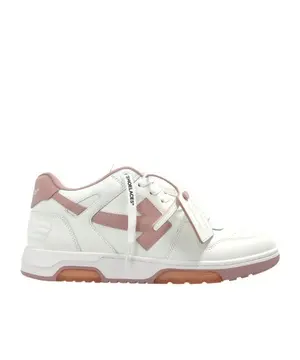 Off-White Round-toe Sneakers - White