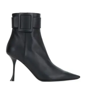 ROGER VIVIER Pointed-toe Ankle Boots - Black
