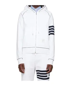 Thom Browne Loopback Stripe-detail Hoodie
