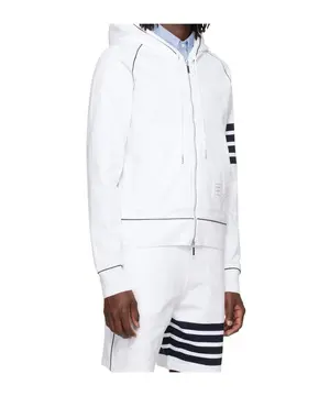 Thom Browne Loopback Stripe-detail Hoodie